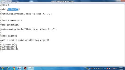 Lecture 8 Part 3 Single Inheritance And Multiple Inheritance By Gagandeep Kaur Youtube