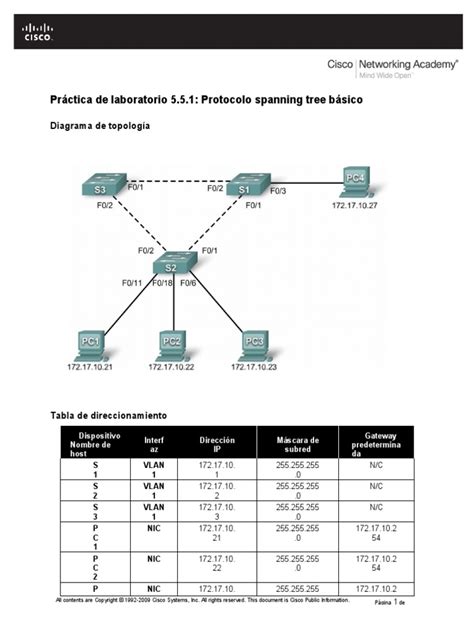 Protocolo Spanning Tree 5 5 1 Pdf Ciencias De La Computación Transmisión De Datos