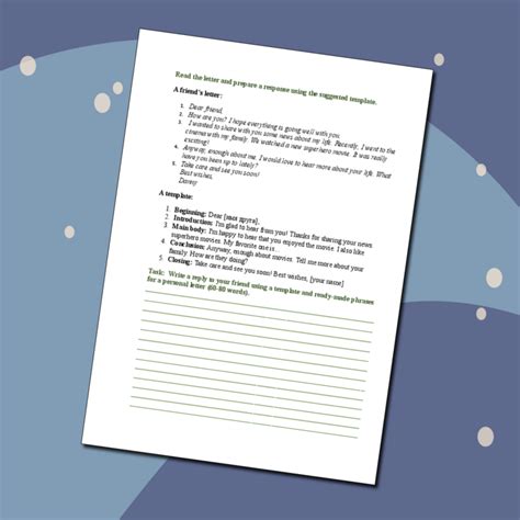 Personal Letter Подготовка к впр по английскому 7 класс Письмо другу