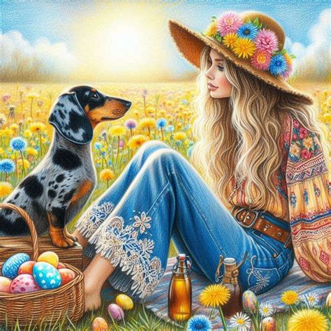 Слънчево поле пълно с великденски яйца онлайн пъзел