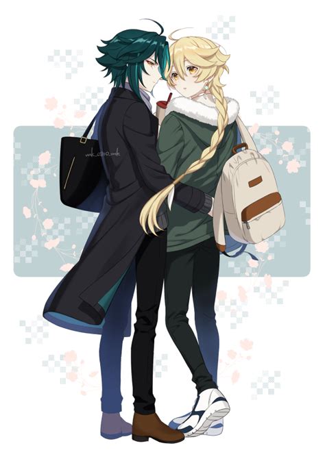 Aether And Xiao Genshin Impact Drawn By Ar Rikuesuto Danbooru