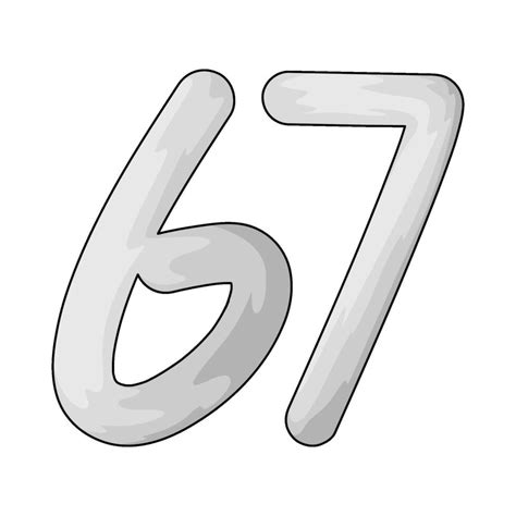 Number 67 Illustration 62150887 Vector Art At Vecteezy