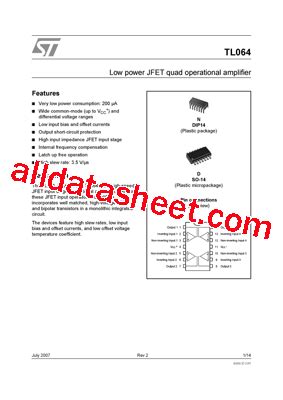TL CN Datasheet PDF STMicroelectronics