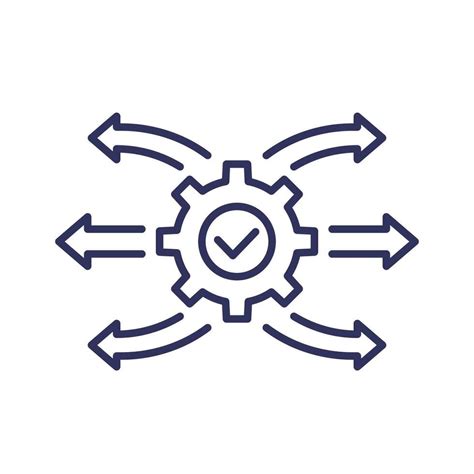 Deployment Line Icon Project Execution Vector 36002920 Vector Art At