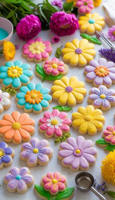 25 Flower Sugar Cookie Decorating Ideas Blooming Treats For Spring