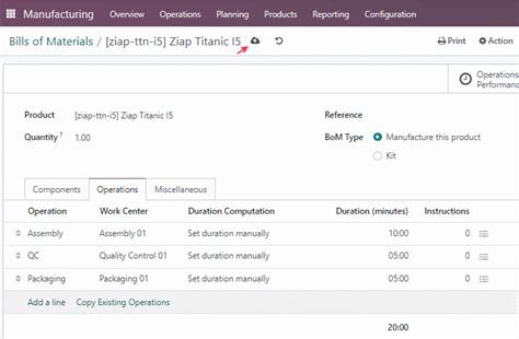 Operation Dan Instruction Proses Produksi Barang Jadi Pada Odoo Erp Pt Proweb Indonesia