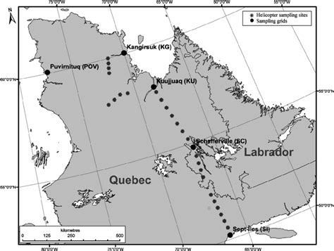 Map Of Sampling Transect And High Resolution Sampling Grids Download Scientific Diagram