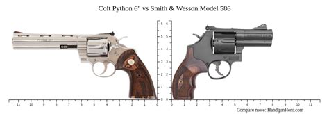 Colt Python Vs Smith Wesson Model Size Comparison Handgun Hero