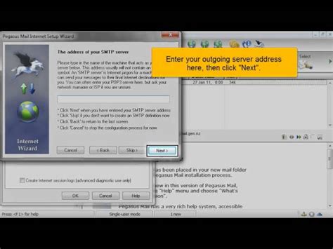 configuing a pop email account in pegasus mail fastdot cloud hosting