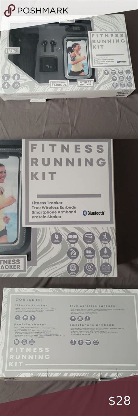 Nib Fitness Running Kit Smartphone Armband Fitness Tracker Wireless Earbuds