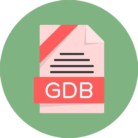 GDB Format Flat Circle Style Icon Vector Art At Vecteezy