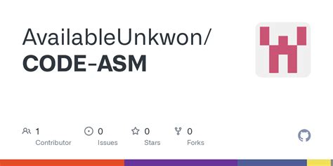 Github Availableunkwon Code Asm