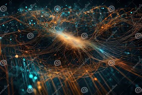 an abstract representation of quantum computing showcasing entangled particles and complex