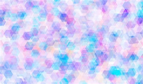 Abstract Mosaic Background Pink Blue Hexagonal Shape Stock Vector Illustration Of Geometric