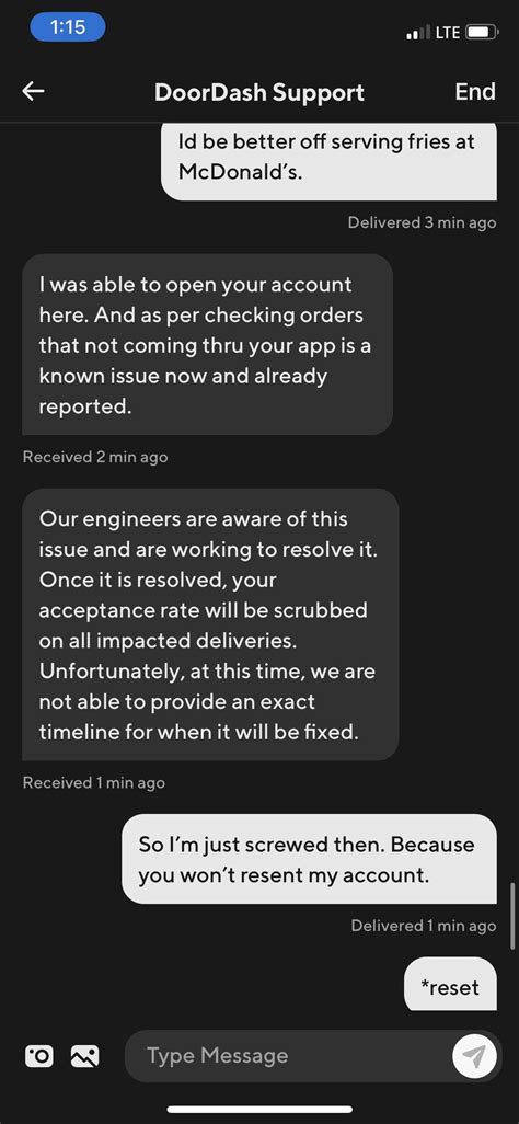 Dd We Are Aware Youre Getting Screwed But We Wont Help You Rdoordashdrivers