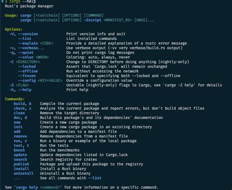 Jason Scott On Linkedin Rust Cargo Cli Commandline Helpmessage