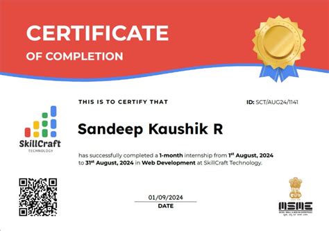 Sandeep Kaushik R On Linkedin 🎉 Excited To Announce The Completion Of My Web Development