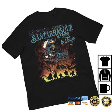 Tsaurus Store Merch San Tarrasque Is Comin To Town Monster Tee