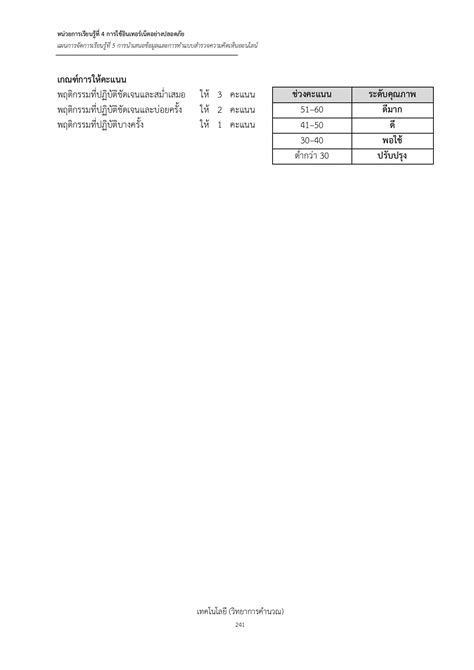 วิทยาการคำนวณ ป5 Naree Ced55 หน้าหนังสือ 273 พลิก Pdf ออนไลน์ Pubhtml5