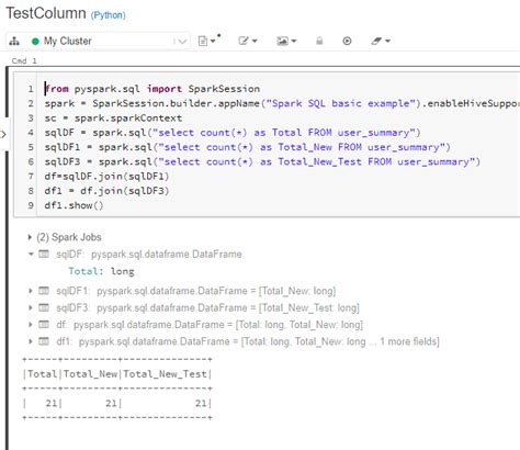 How To Merge Two Data Frames Column Wise In Apache Databricks