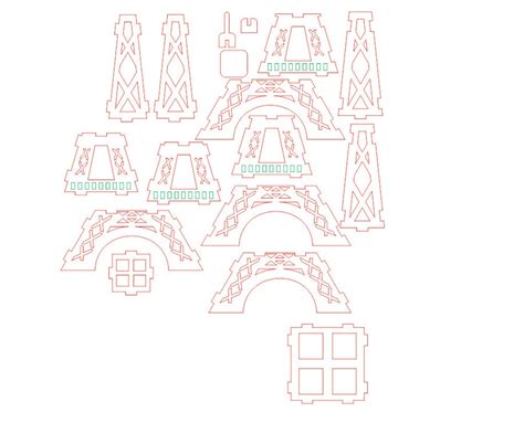 Eiffel Tower Vector Torre Eiffel Dxf Vector Torre Eiffel Etsy