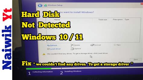 Hard Drive Partition Not Showing While Installing Windows 1011 Fix