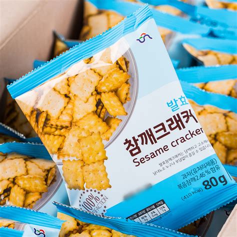 고소한 발효 볶음참깨 크래커 80g 홈플러스 택배배송