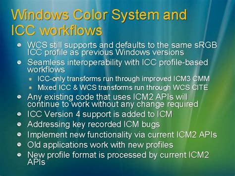 Windows Color System Evolution In The Microsoft Color