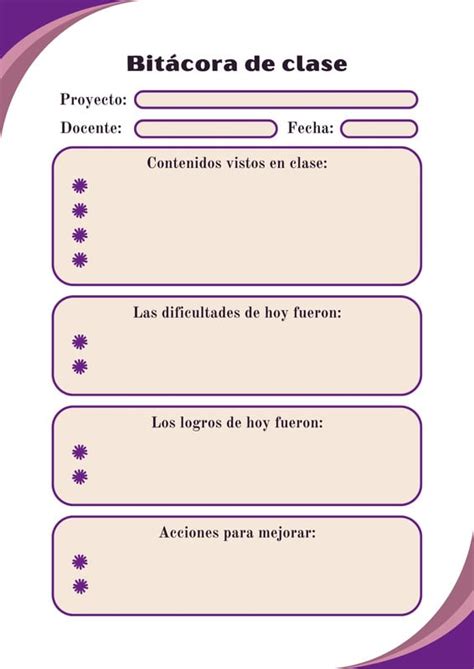 Plantillas De Bitacora Gratis Y Personalizables Canva