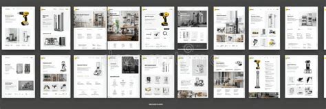 Catalog Layout Showcasing Diverse Hardware Store Products Arranged In A Structured Grid Format