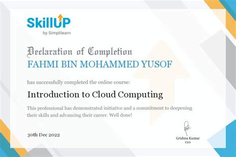 Cloud Fahmi Mohammed Yusof