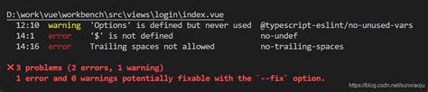 Vue中通过配置eslintrcjs文件来解决编译时出现的no Trailing Spaces、no Undef等错误error