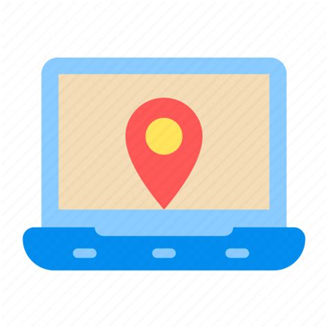 Map Flat Pointer Direction Location Navigation Pin Icon
