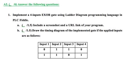 A2 In 16 Answer The Following Questions 1