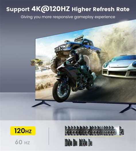 GetUSCart HDMI Switch 4K 120Hz Avedio Links 8K HDMI 2 1 Switch Splitter 2 In 1 Out Aluminum