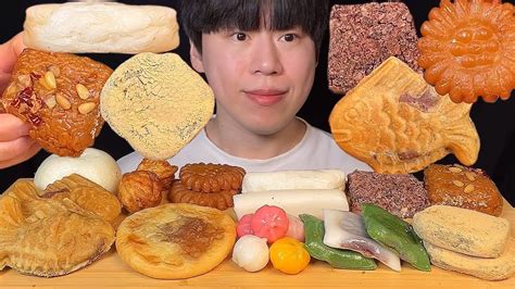 Sub ️겨울 간식 먹방 Asmr 붕어빵 호떡 호빵찐빵 호두과자 약과 약밥 떡들까지 쫄깃쫄깃한 먹방🍡 앙금절편