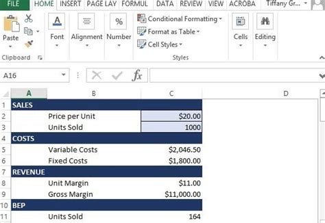 How To Create Break Even Analysis Chart In Excel Ponasa