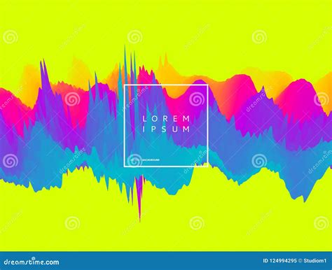 Waveform Background Dynamic Visual Effect Surface Distortion Pattern With Optical Illusion