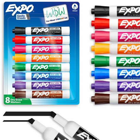 Expo® Dry Erase Chisel Tip Markers