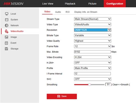 Hik Connect Hikvision Camera Losing Its Main Stream Settings After Access Via The Hik Connect