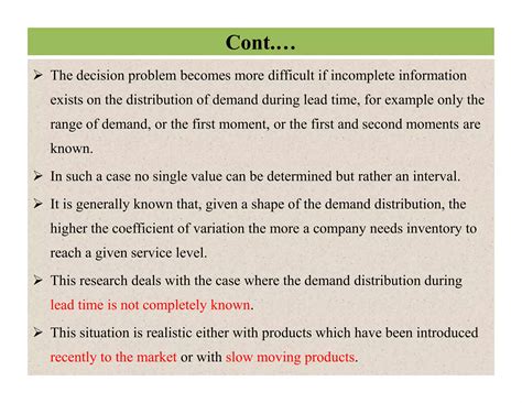 Linear Programming Formulation In Inventory Management Decision Problems With A Service