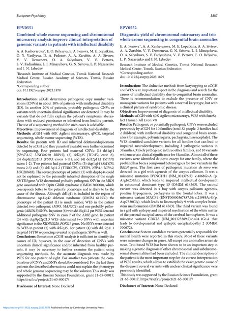 Pdf Combined Whole Exome Sequencing And Chromosomal Microarray