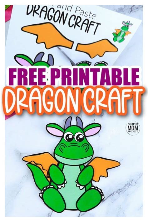 Free Printable Dragon Craft Template Artofit