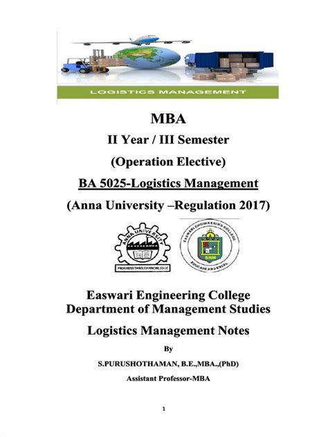 Log Qns Pdf Logistics Supply Chain Management