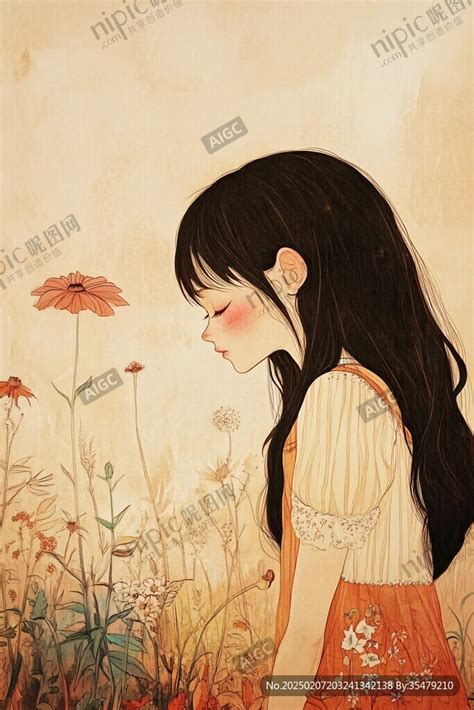 Ai创作图少女与花插画 文艺小女孩插画 花语手绘回眸少女 文艺梦境小女孩手绘 午后的小女孩插画 唯美意境少女插画 花丛女孩插画 唯美女孩插画 花季少女插画 文艺插画女孩 高清女孩插画 浪漫少女