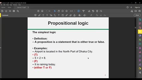 Lecture 01 Logic Discrete Mathematics Youtube