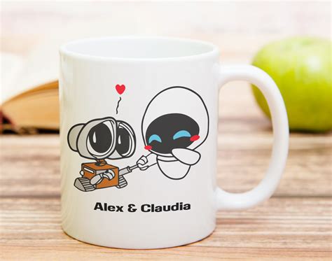 Personalisierte Tasse Verliebter Wall E Made In T