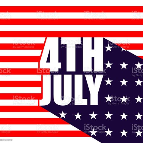 7월 4일 배너 템플릿 벡터 그림은 미국 국기 스타일의 빨강 파랑 별 아이콘 배경입니다 미국 독립 기념일 축하 배너 포스터 템플릿 디자인 7월 4일에 대한 스톡 벡터 아트
