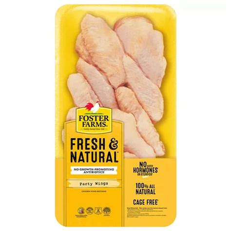 Foster Farms Fresh Chicken Party Wings Value Pack 1 Lb Delivery Or