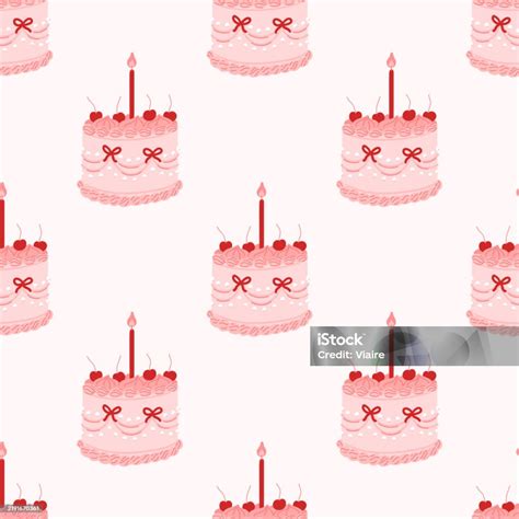 크림 빨간 활 체리 베리 구슬로 장식 된 요괴 케이크의 완벽 한 패턴 결혼식 또는 생일 발렌타인 데이에 대 한 빈티지 달콤한 케이크 배경 파리 일 드 프랑스에 대한 스톡